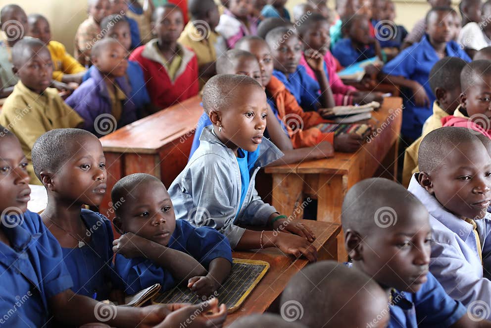 African School Children in Classroom Editorial Photography - Image of ...