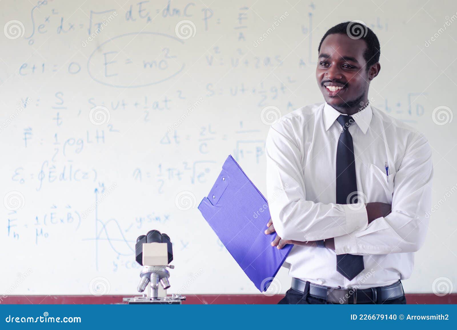 African Scientist Teacher is Teaching Science Classes with Using ...