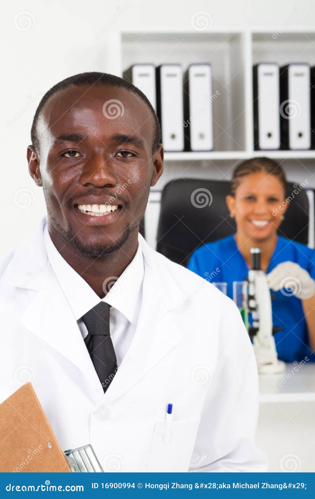 African scientists stock photo. Image of desktop, medicine - 16900994