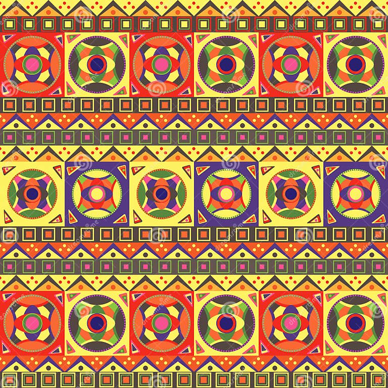 African Seamless Pattern stock vector. Illustration of fabric - 25460722
