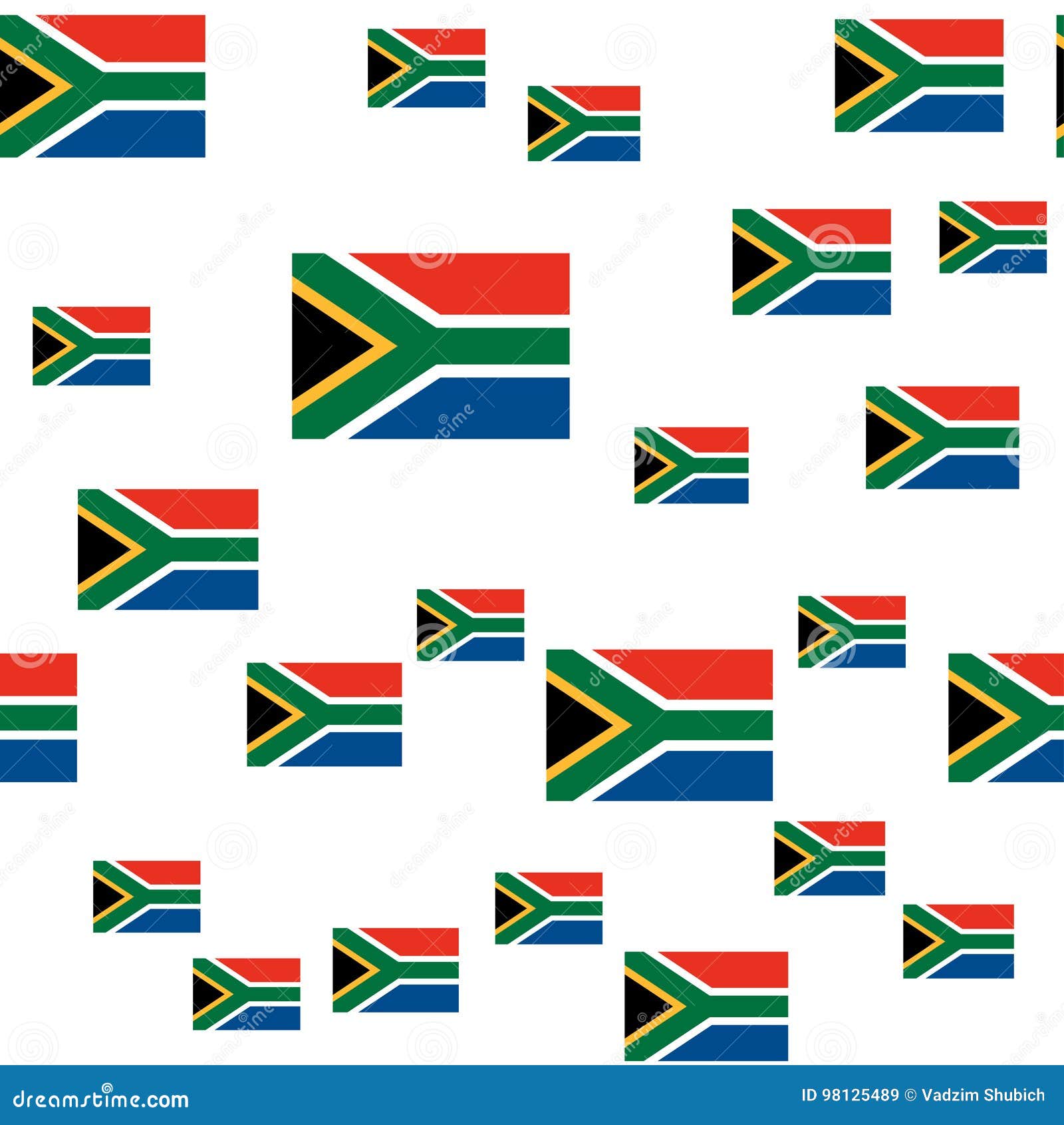 African Seamless Pattern with Flag. Flat Illustration EPS 10 Stock ...