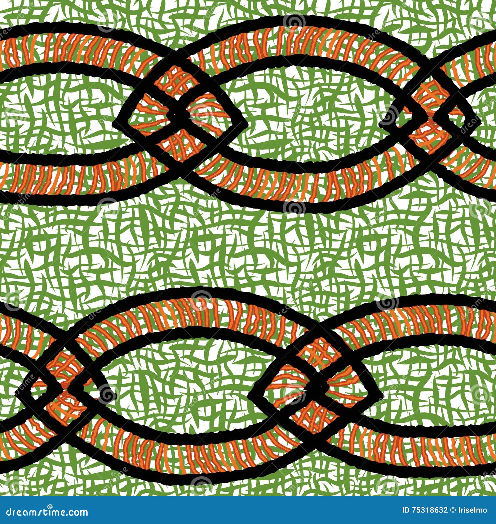 African seamless pattern stock vector. Illustration of nature - 75318632