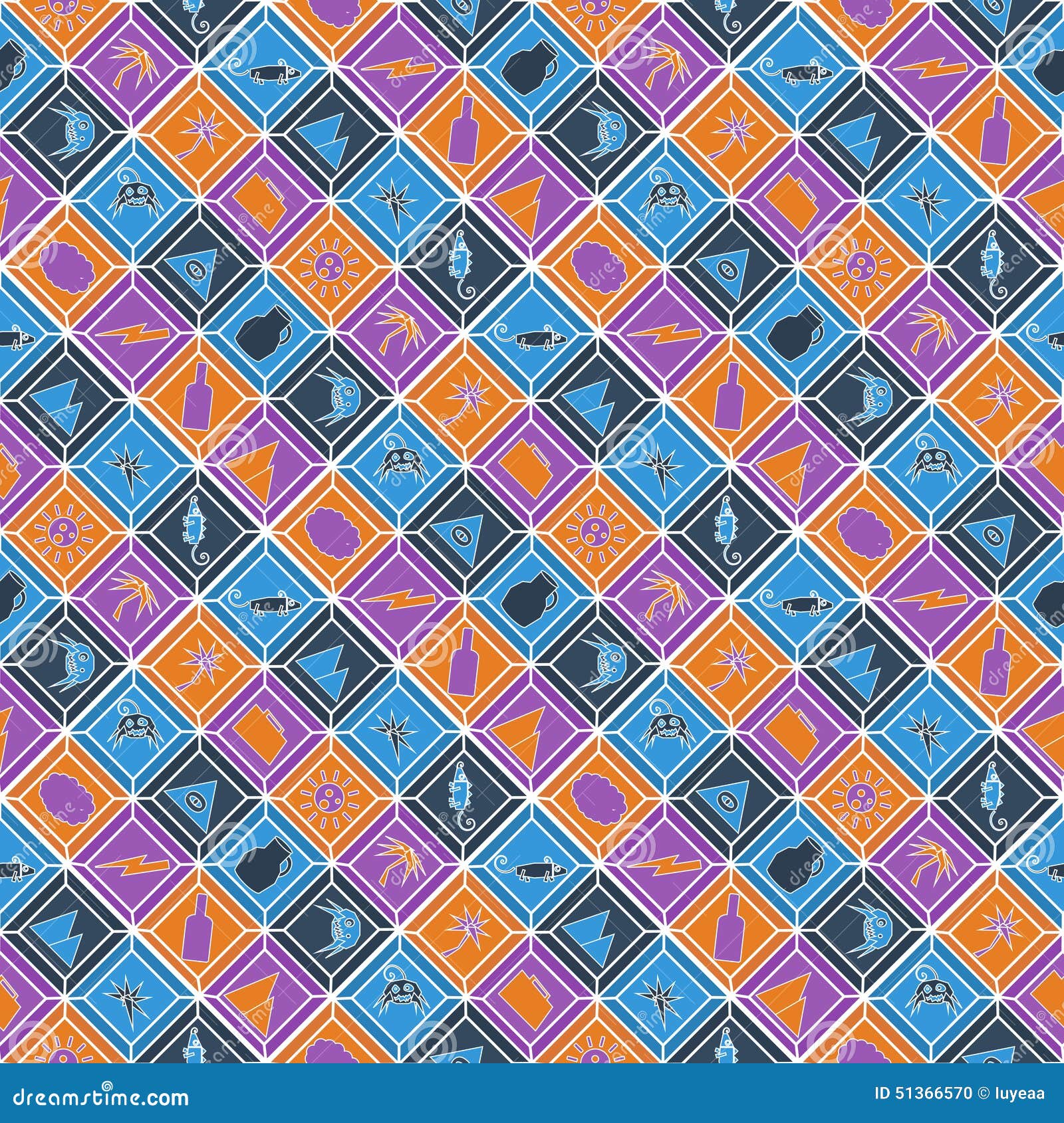 African Seamless Pattern. Vector Stock Vector - Illustration of repeat ...