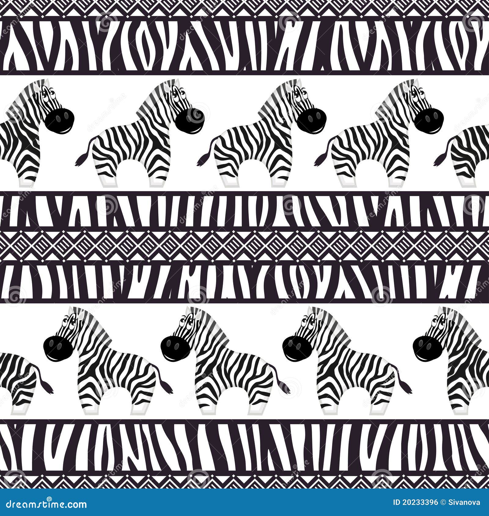 African seamless patterns stock vector. Illustration of drawing - 20233396