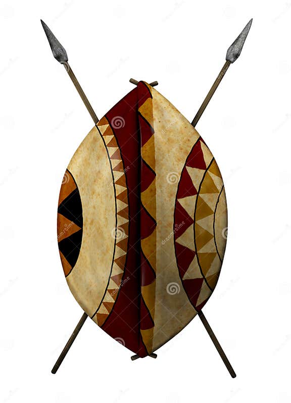 African shield stock illustration. Illustration of artifacts - 23105696