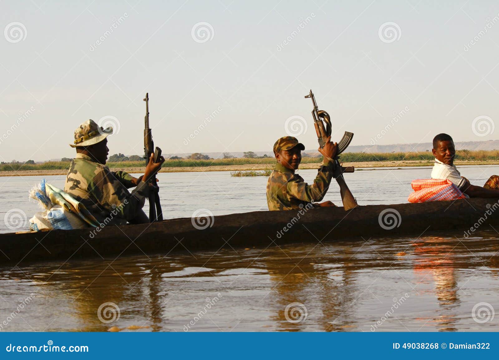African Soldier during Operation Stock Photo - Image of armed ...