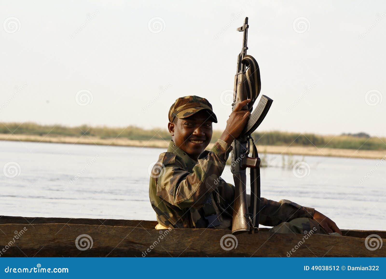 African Soldier during Operation Stock Photo - Image of military ...