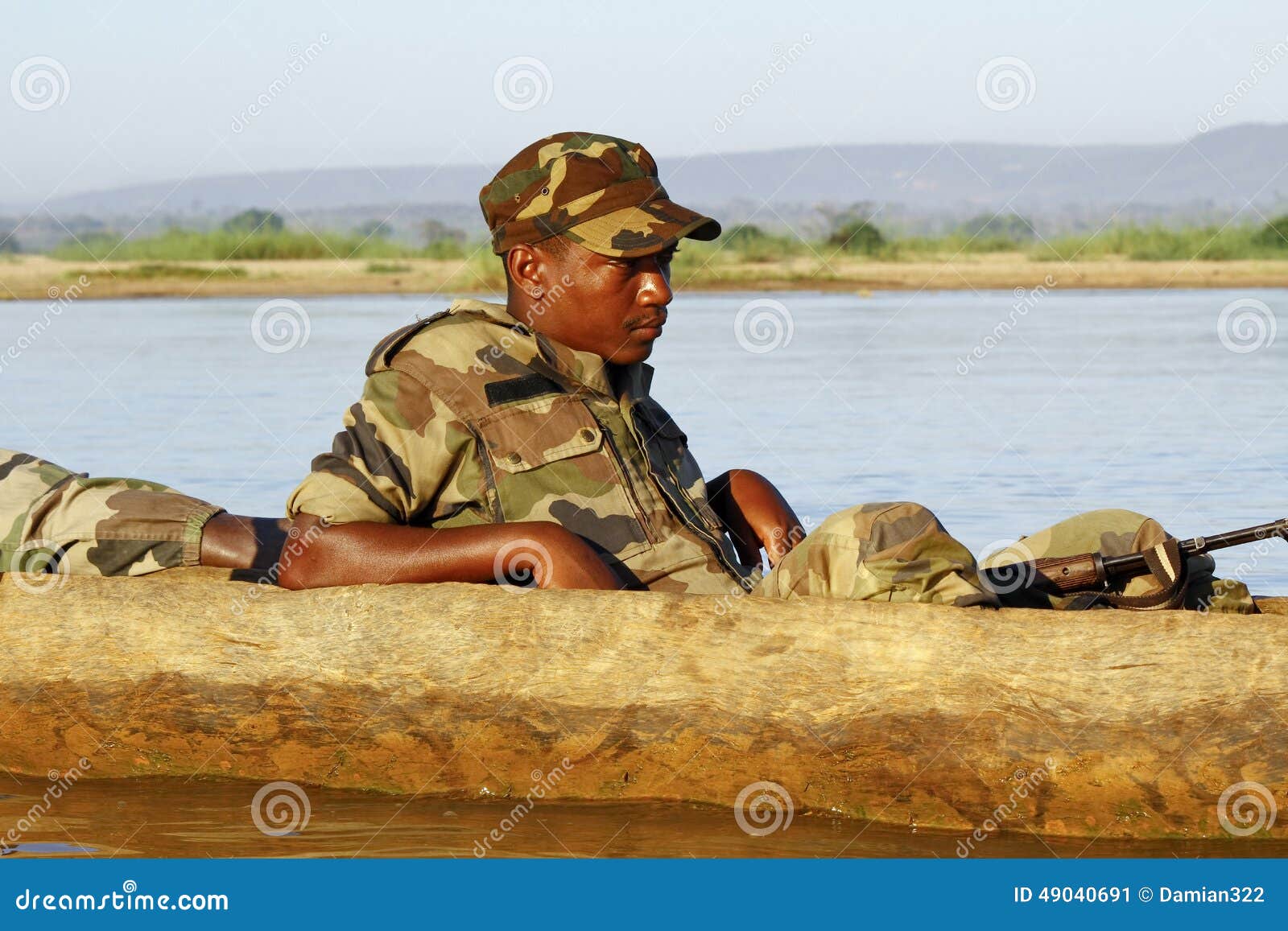 African Soldier during Operation Stock Image - Image of military ...