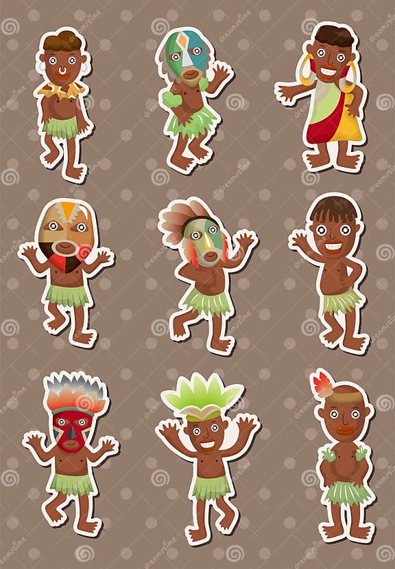 African stickers stock vector. Illustration of happy - 26517909