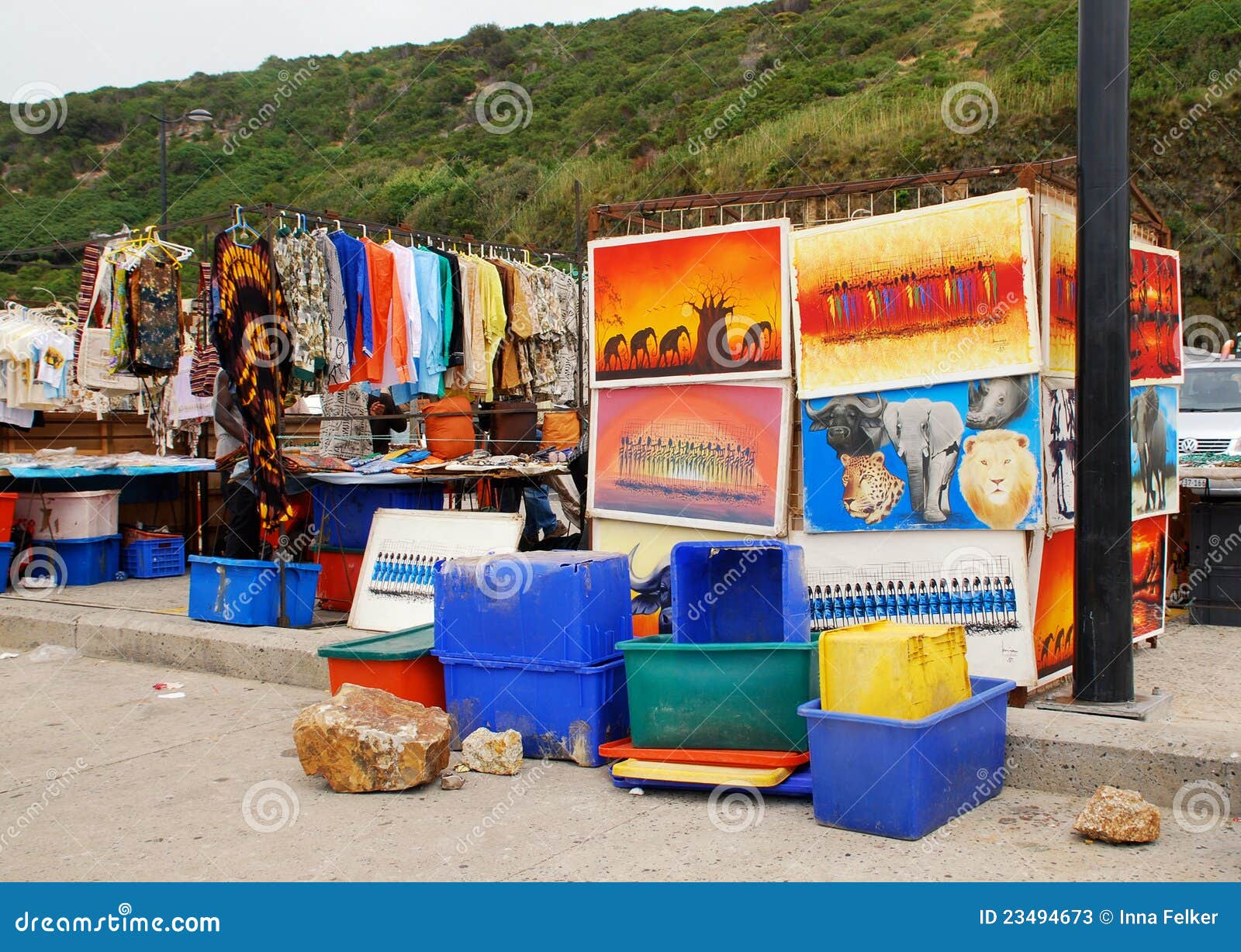 African street market editorial stock photo. Image of multicolored ...