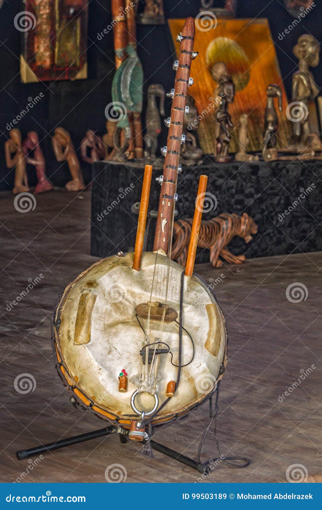 African String Musical Instrument Stock Image - Image of africa, party ...