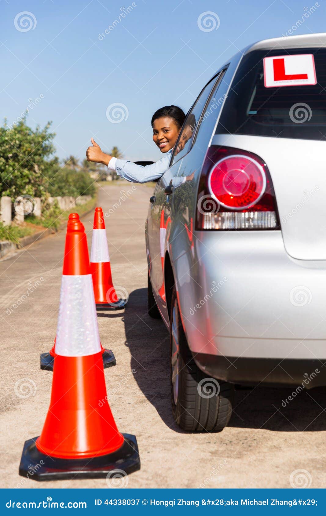 African student driver stock image. Image of beautiful - 44338037