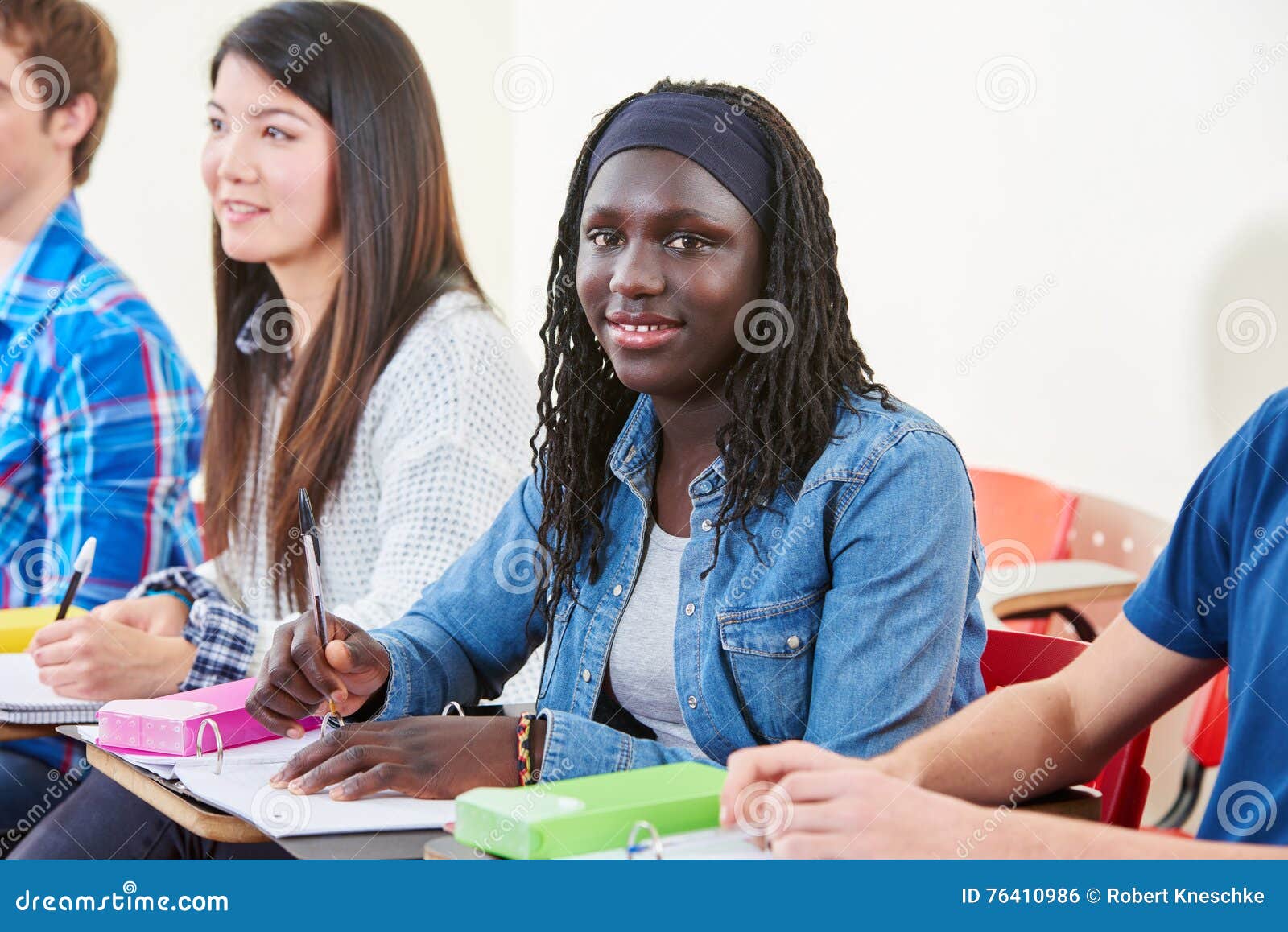 African student smiling stock photo. Image of studies - 76410986