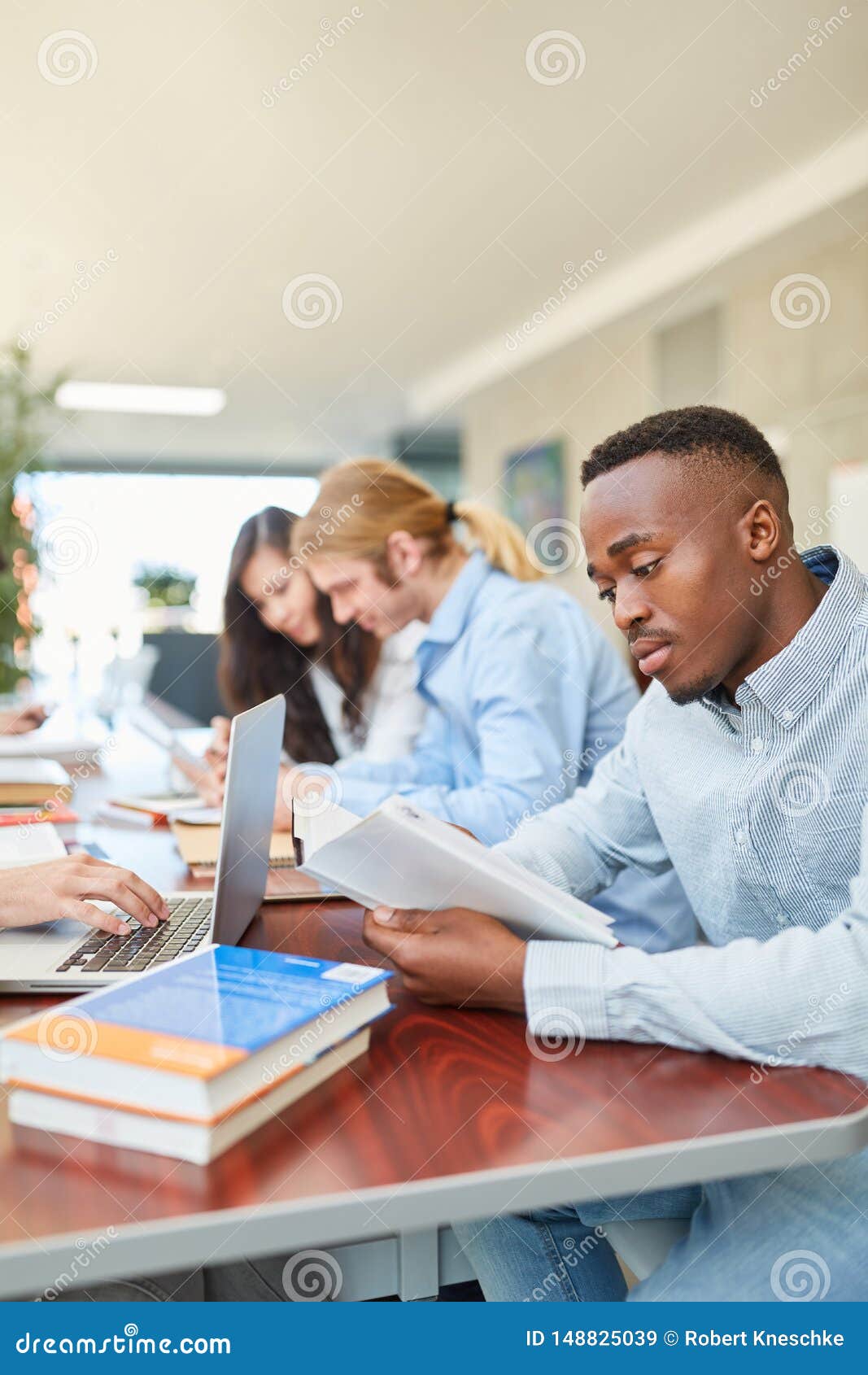 African Student in Study Group Stock Image - Image of school ...