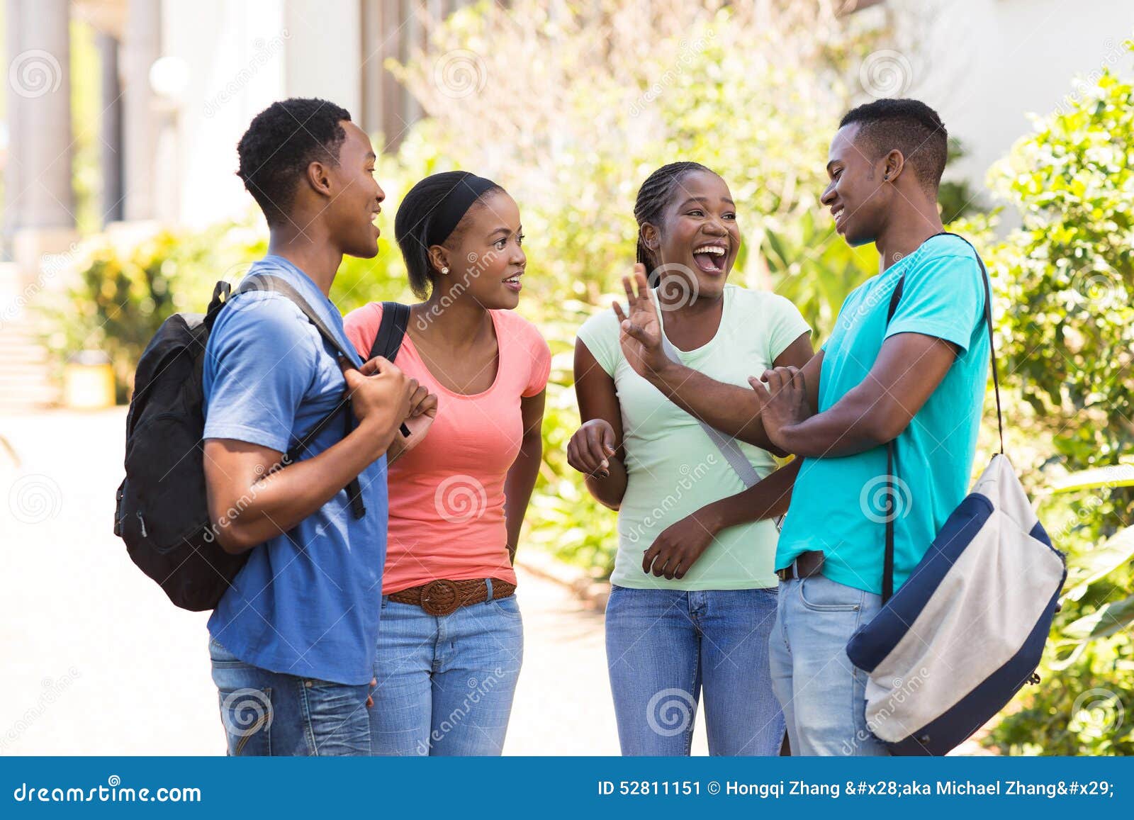 African students talking stock image. Image of college - 52811151