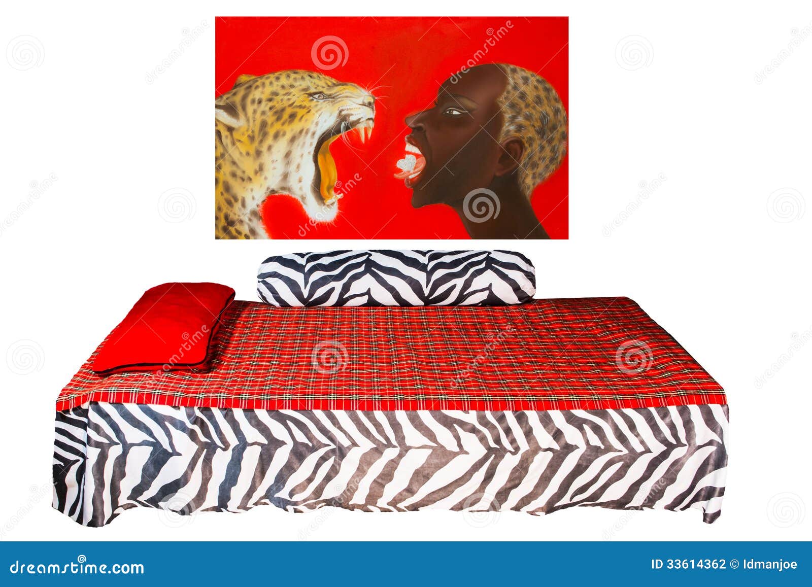 African style bedroom stock photo. Image of decorated - 33614362
