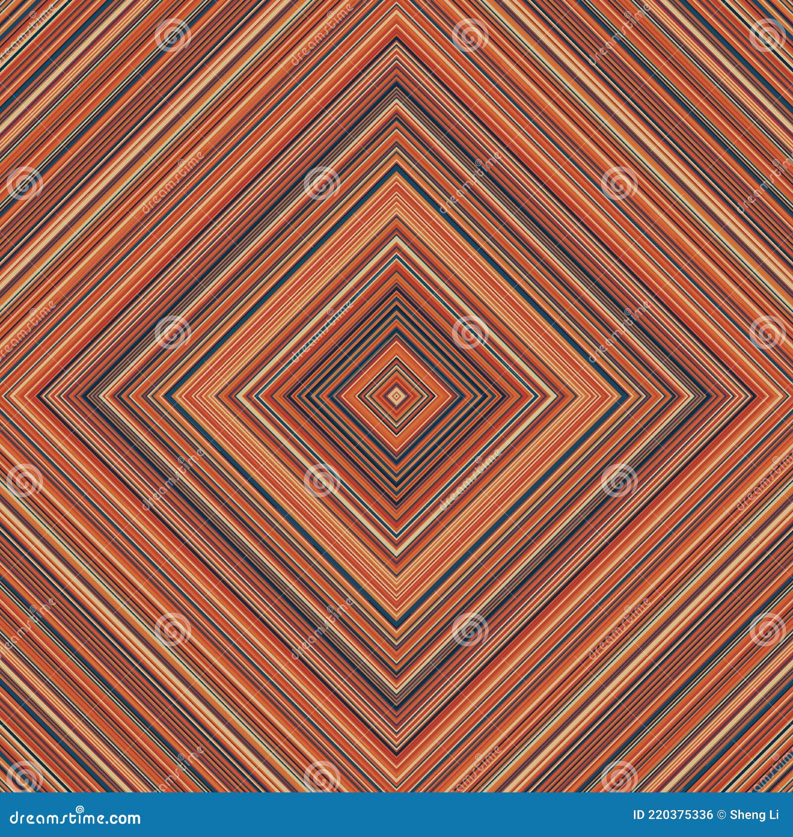 The African Style Fabric Patterns, Abstract Colorful Rhombic Pattern ...