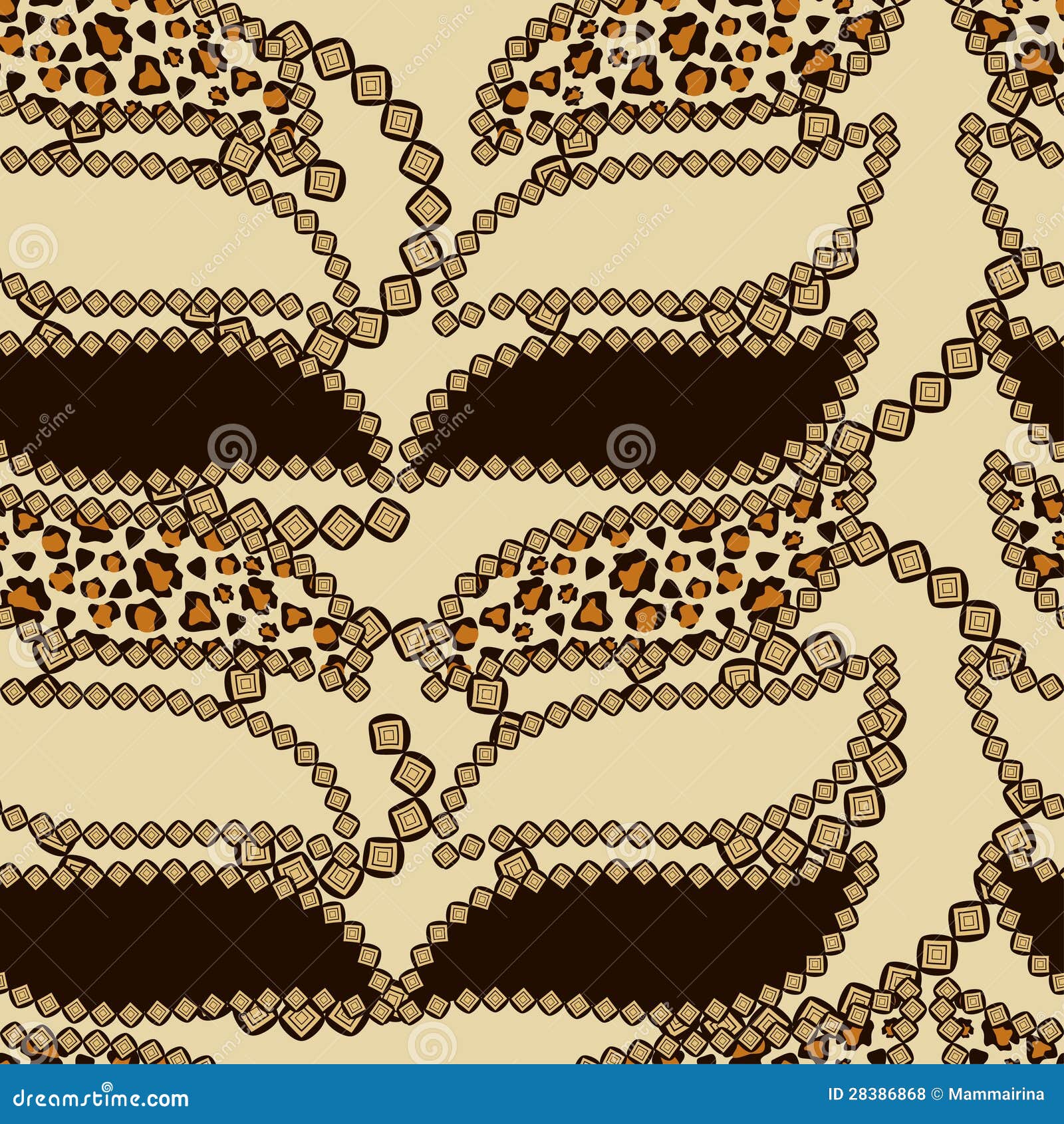 African Style Seamless with Cheetah Skin Pattern Stock Vector ...