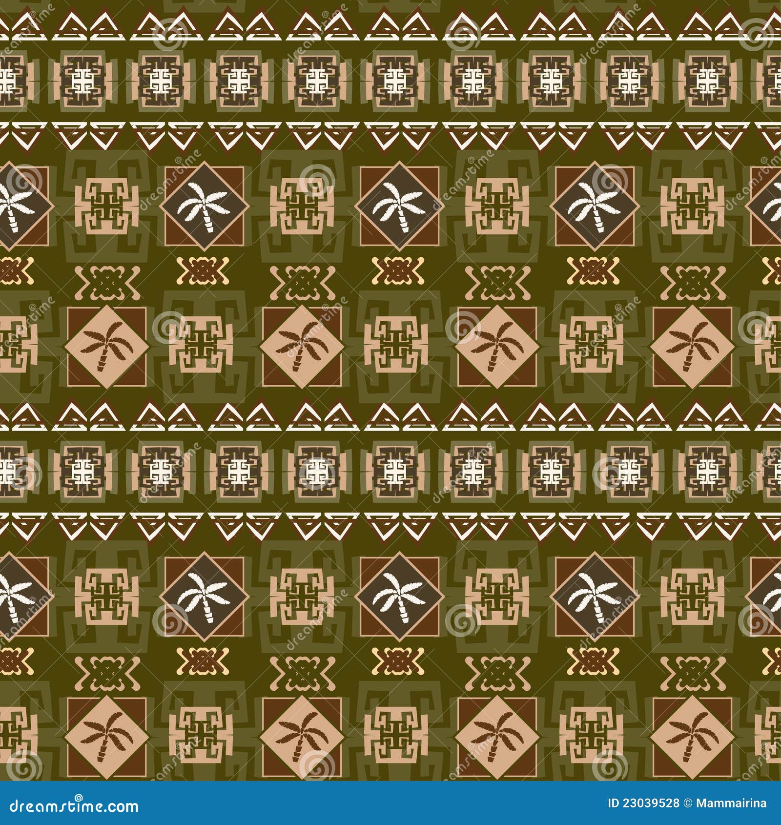 African Style Seamless Pattern Stock Vector - Illustration of abstract ...