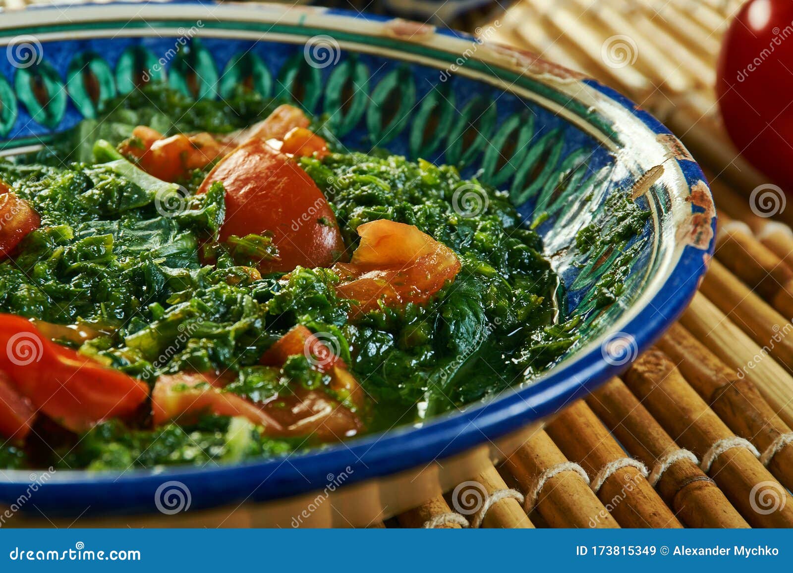 African Sukuma Wiki stock image. Image of braised, tomatoes - 173815349