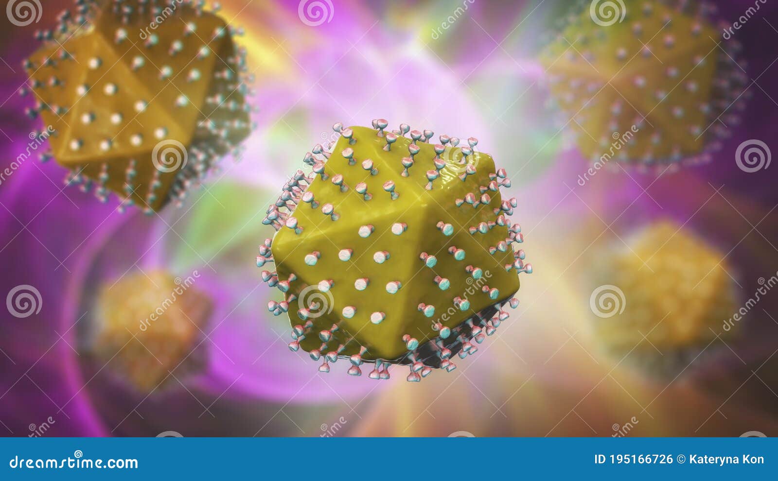African Swine Fever Virus Stock Illustration 195166726