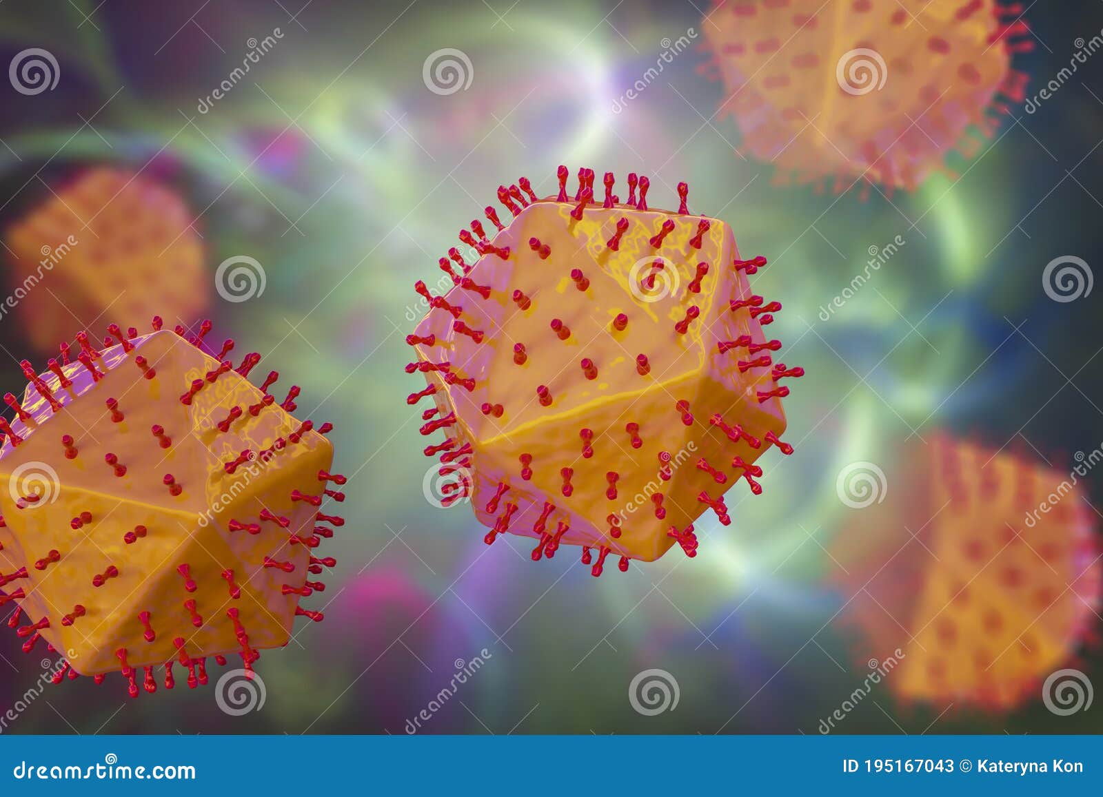 African Swine Fever Virus Royalty Free Illustration