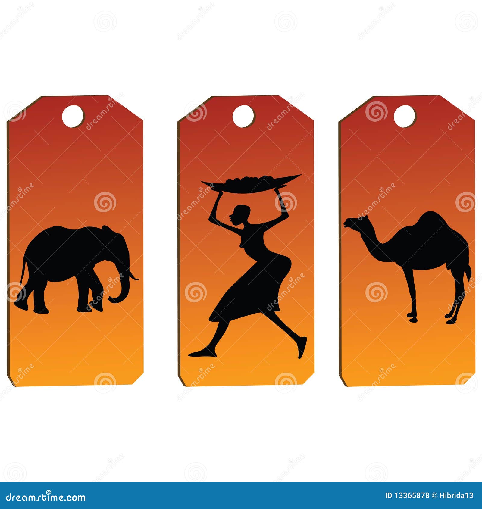 African tags stock illustration. Illustration of code - 13365878