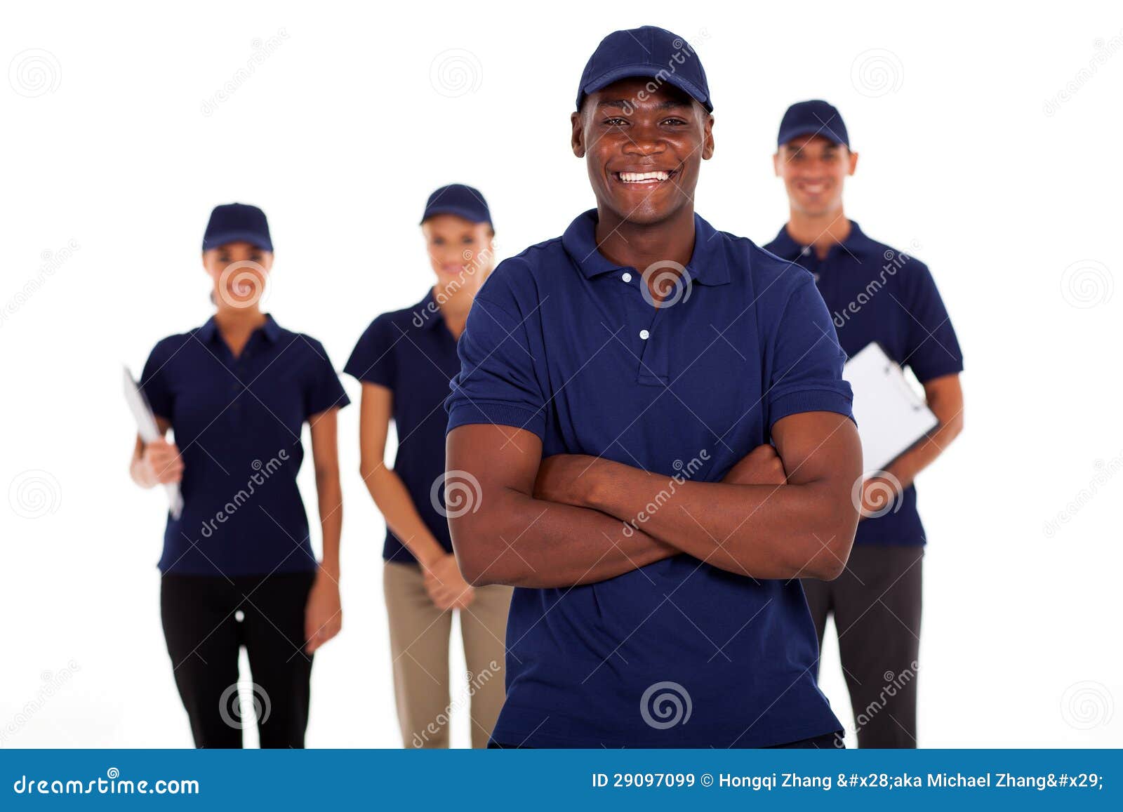 African technical worker stock image. Image of friendly - 29097099
