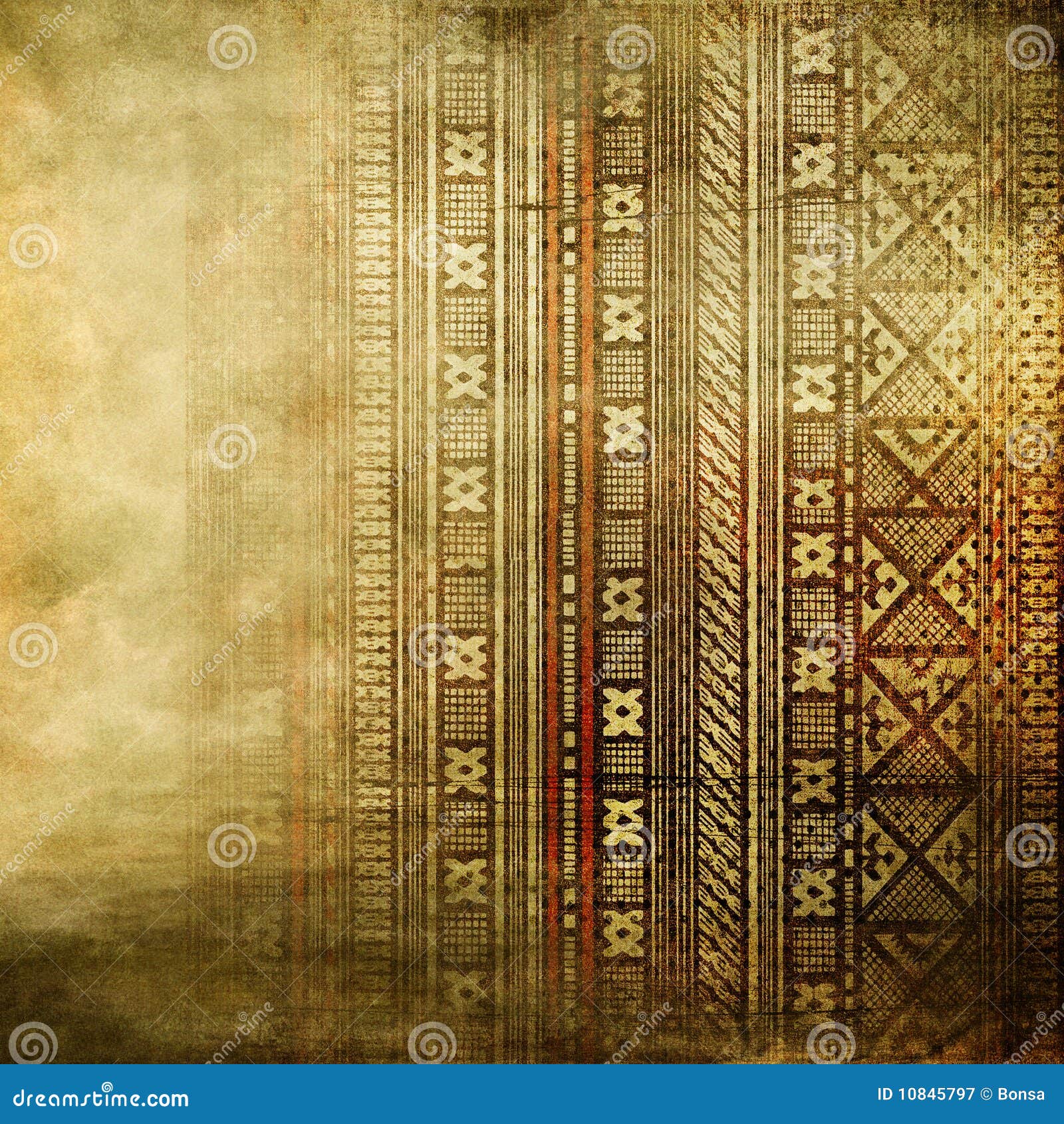 African Texture In Golden Colors Stock Image - Image: 10845797