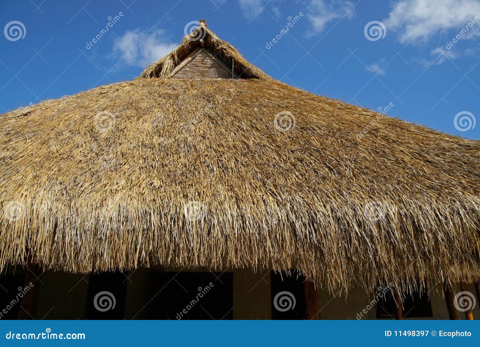 African thatched roof stock image. Image of construction - 11498397