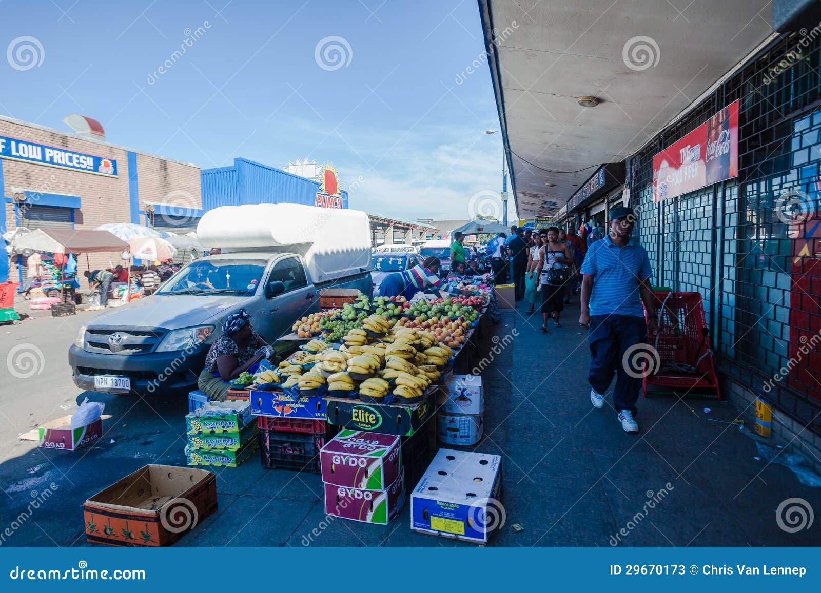 African Fruit Vegetable Vendors Editorial Stock Photo - Image of stores ...