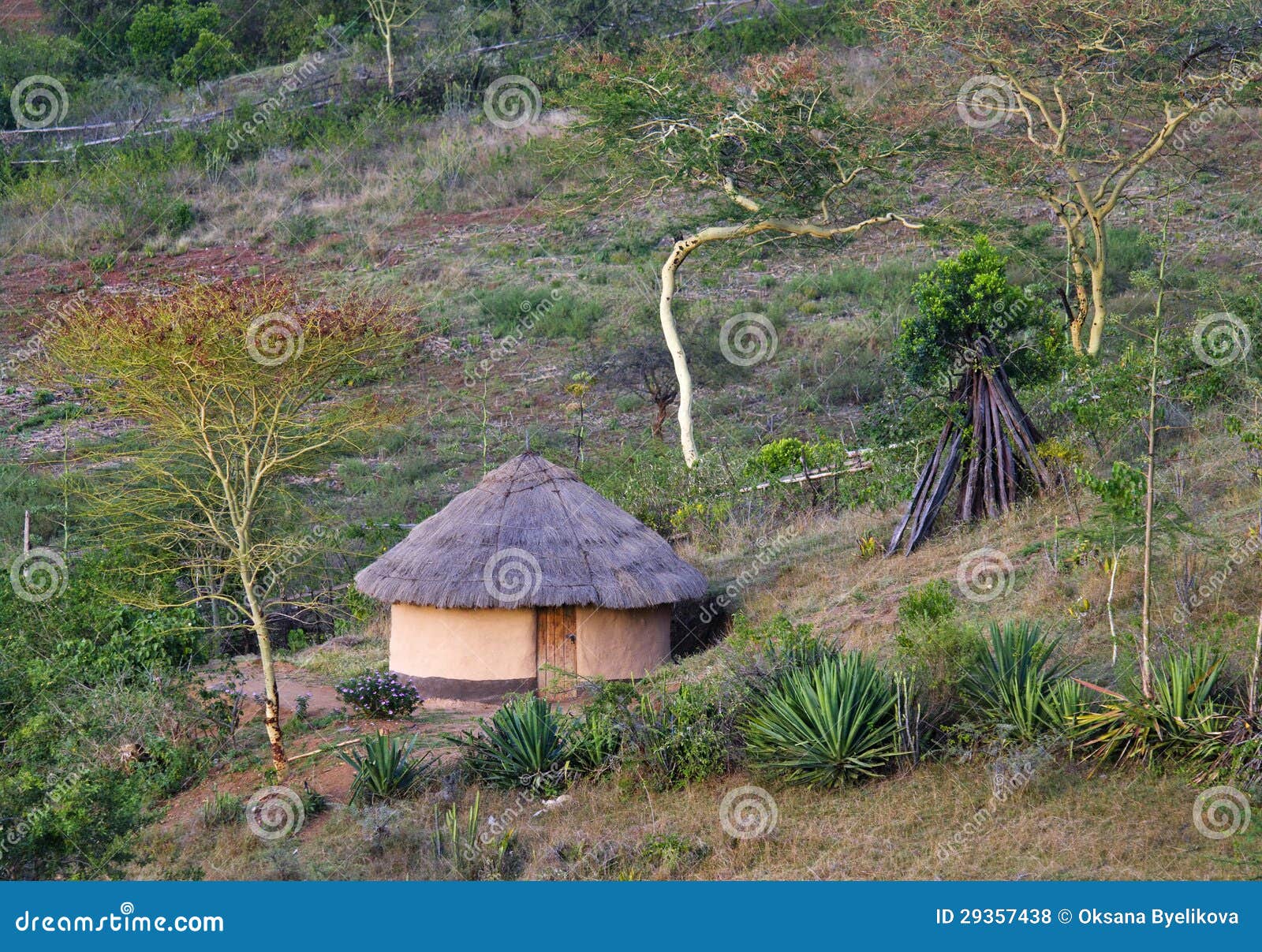 African Traditional Hut, Kenya Stock Photo - Image of african, national ...