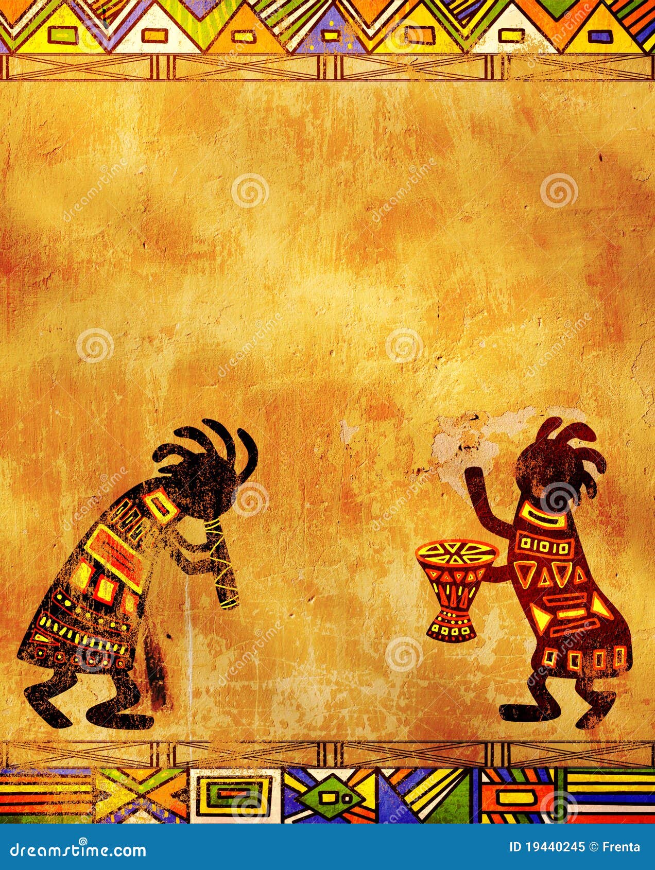 African Traditional Patterns Stock Illustration - Illustration of ...