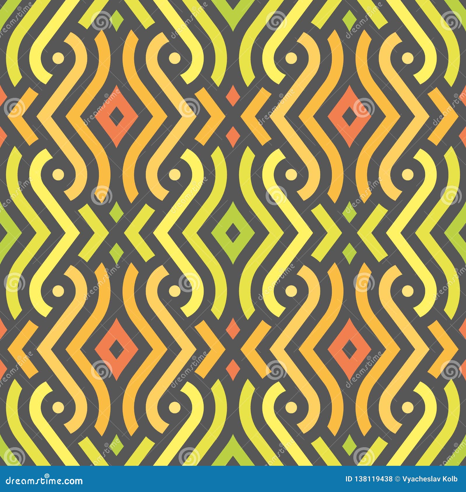 African Traditional Tropics Decorative Pattern Stock Vector ...