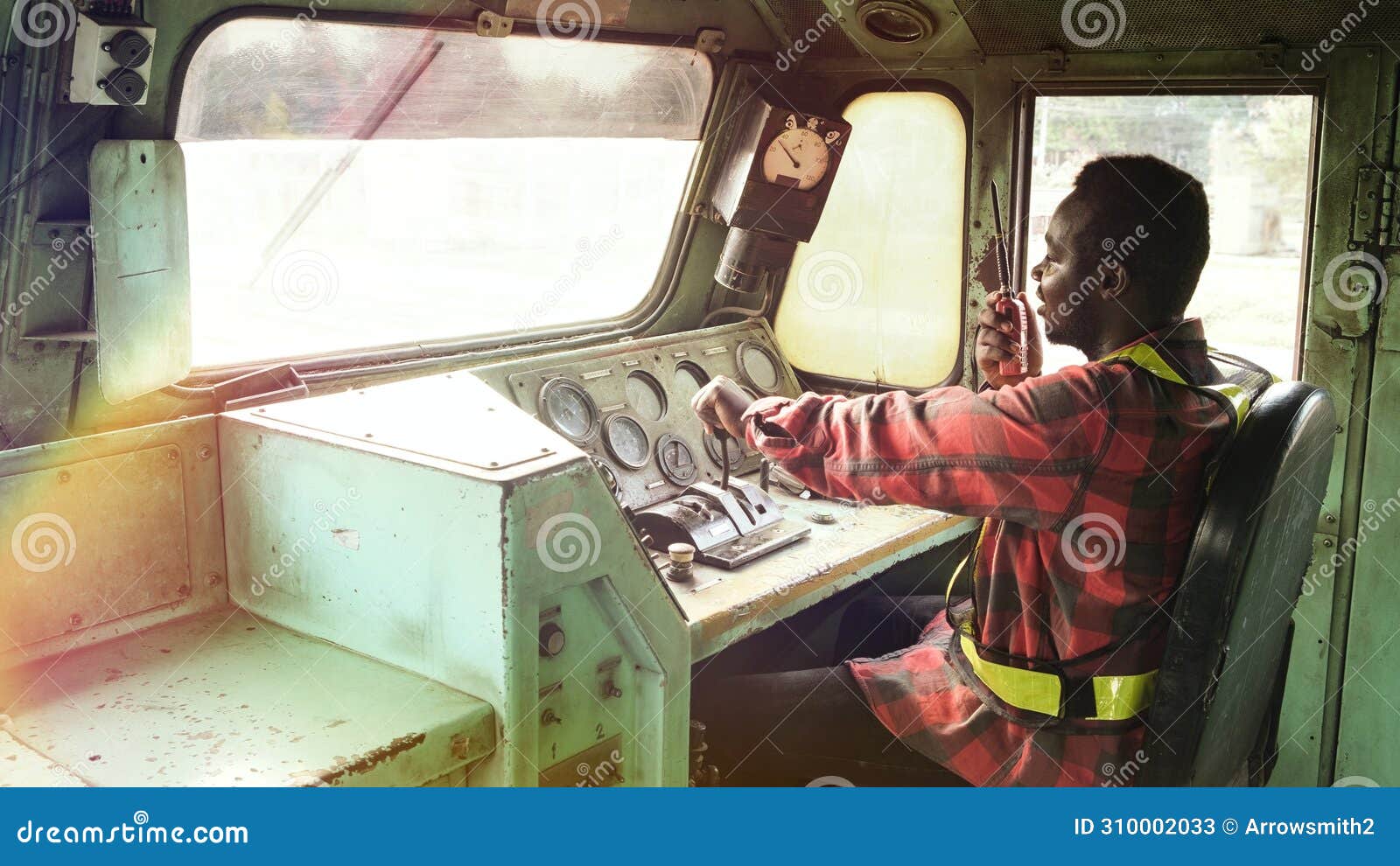 An African Train Driver Controls a Train by Talking To the Station ...