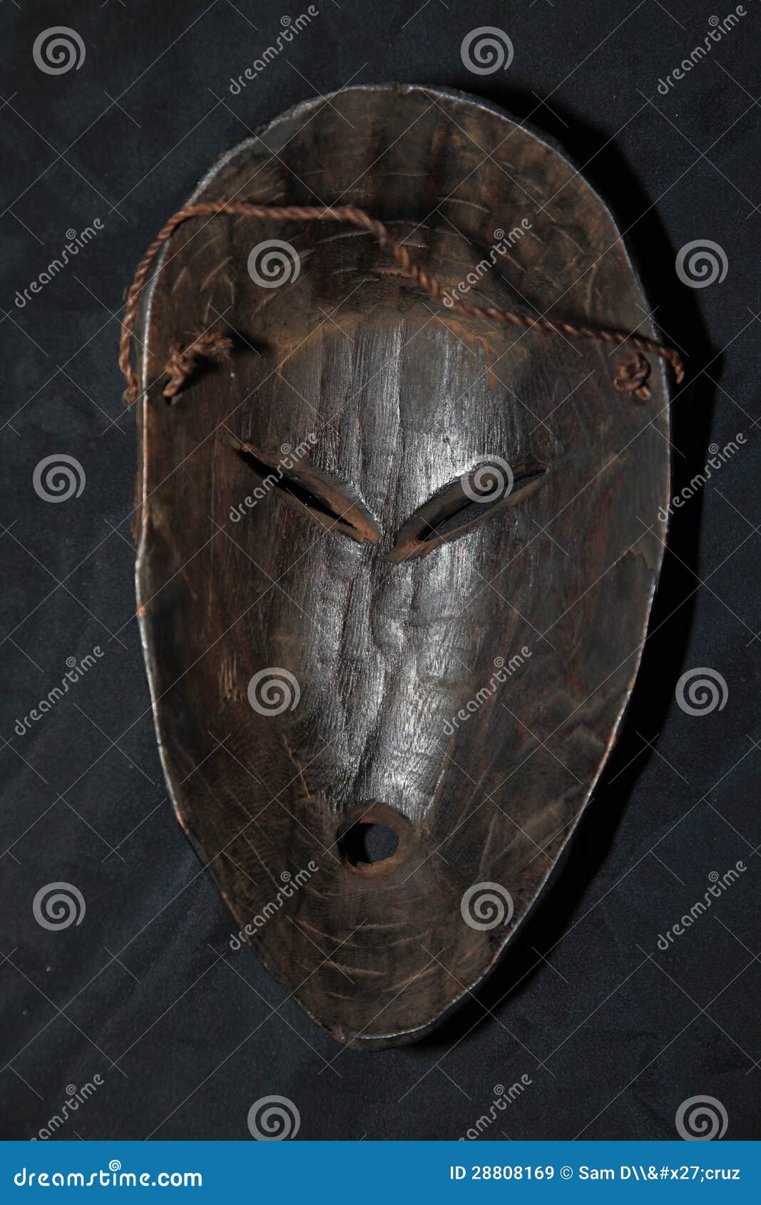 African Tribal Mask - Pende Tribe Stock Image - Image of black, brown ...