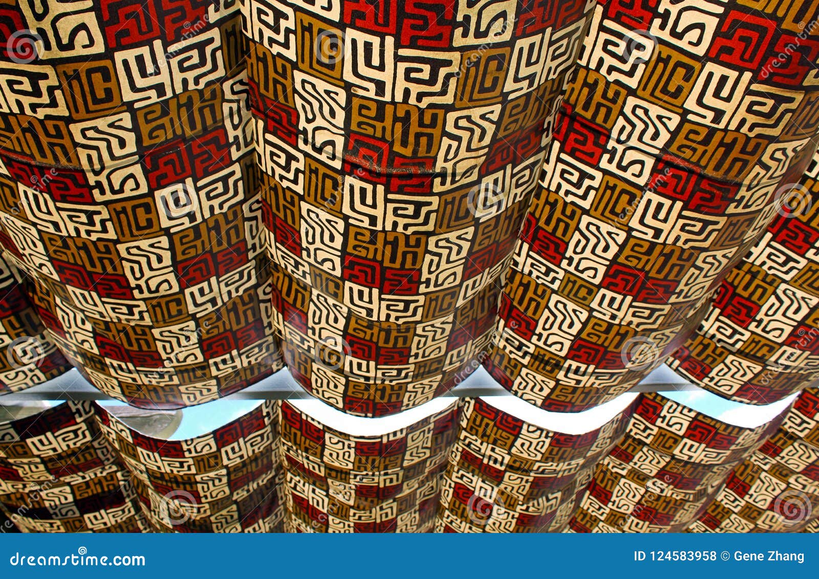 African Tribe Art Cloth Ceilings Stock Photo - Image of tribe ...