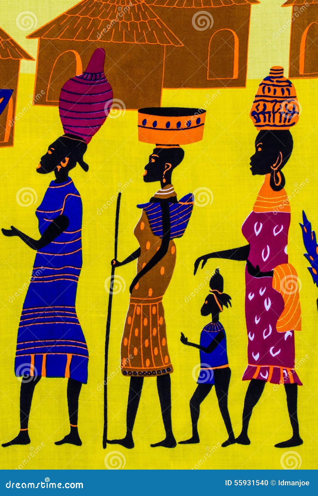 African tribe stock illustration. Illustration of fashion - 55931540