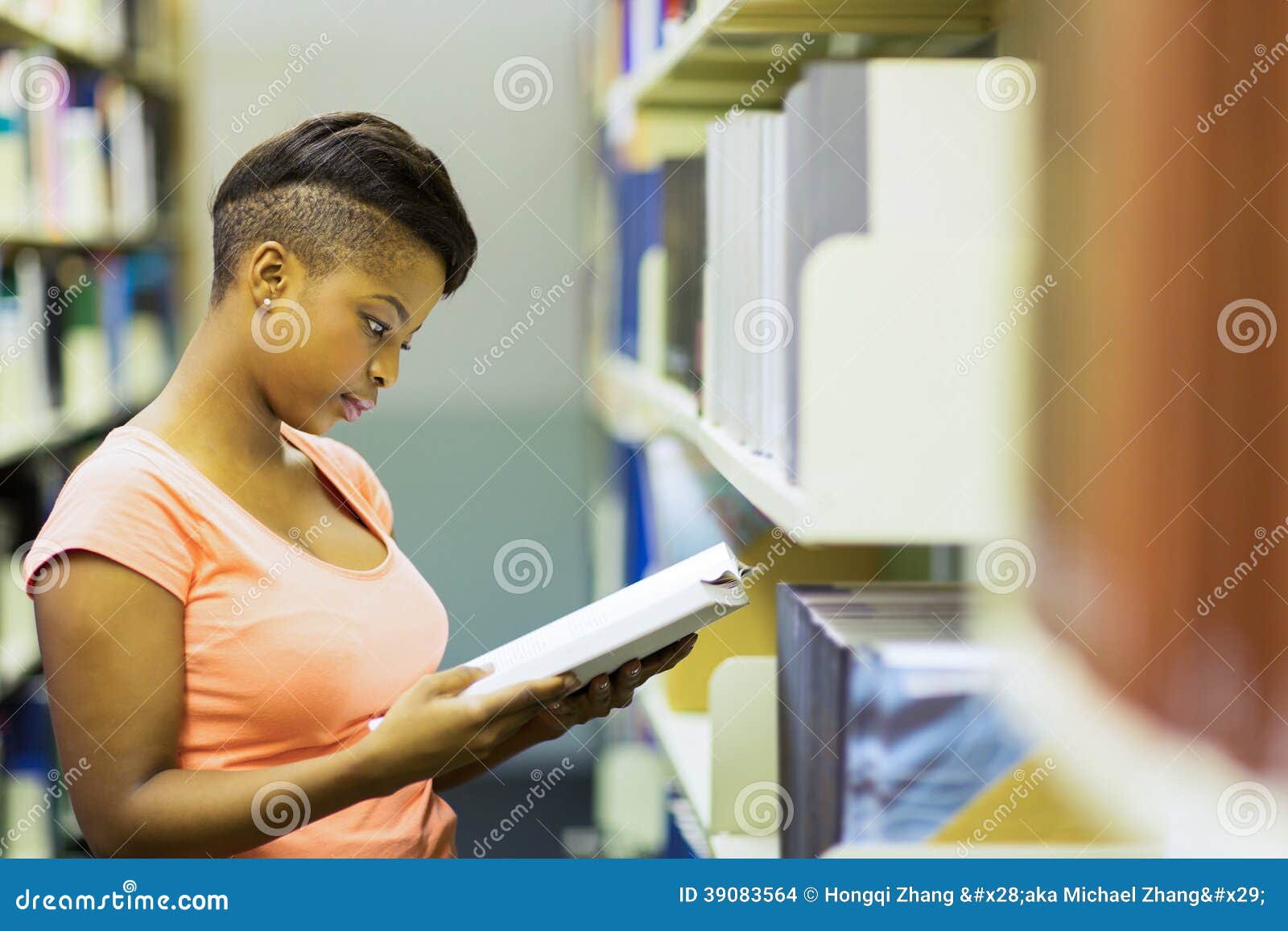 African University Student Reading Stock Photo - Image of holding ...