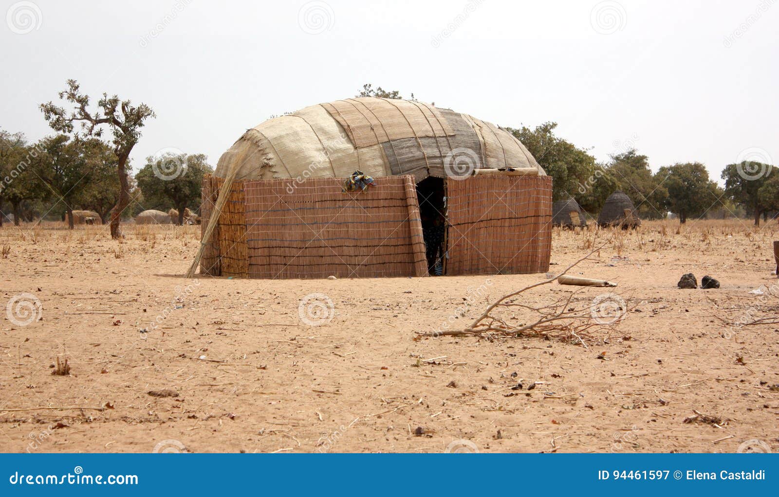 African village huts stock image. Image of handmade, african - 94461597