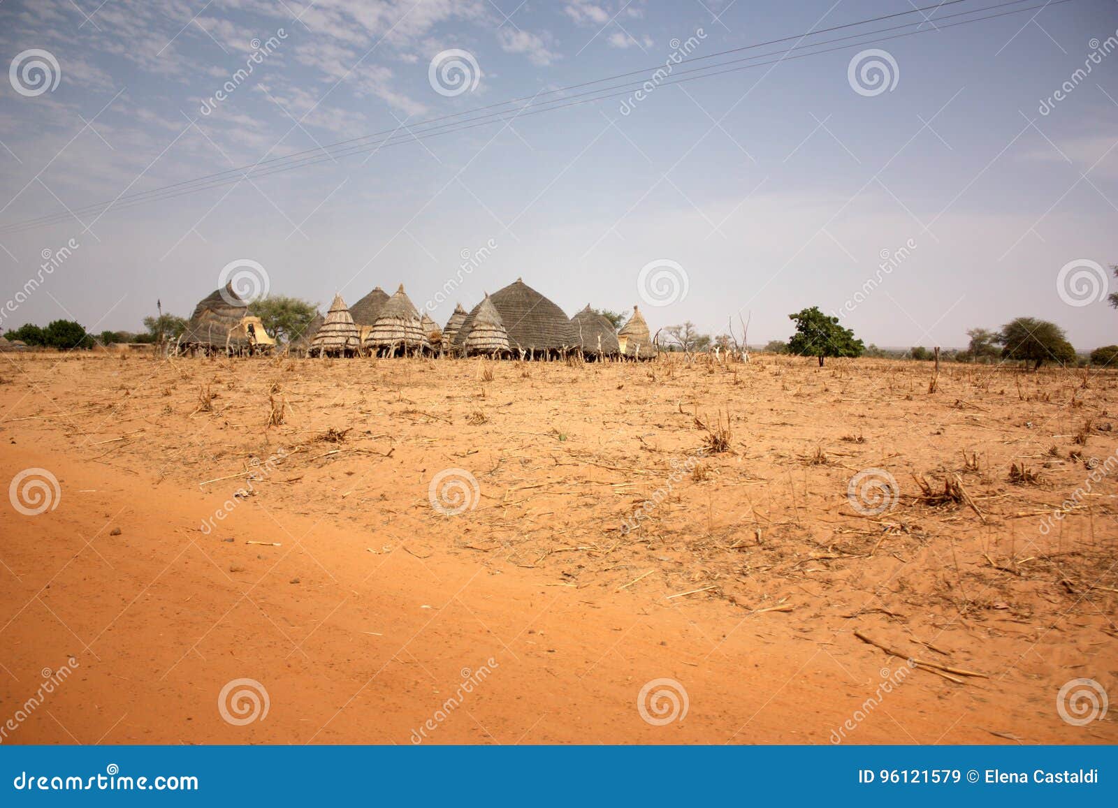 African village huts stock image. Image of desert, african - 96121579