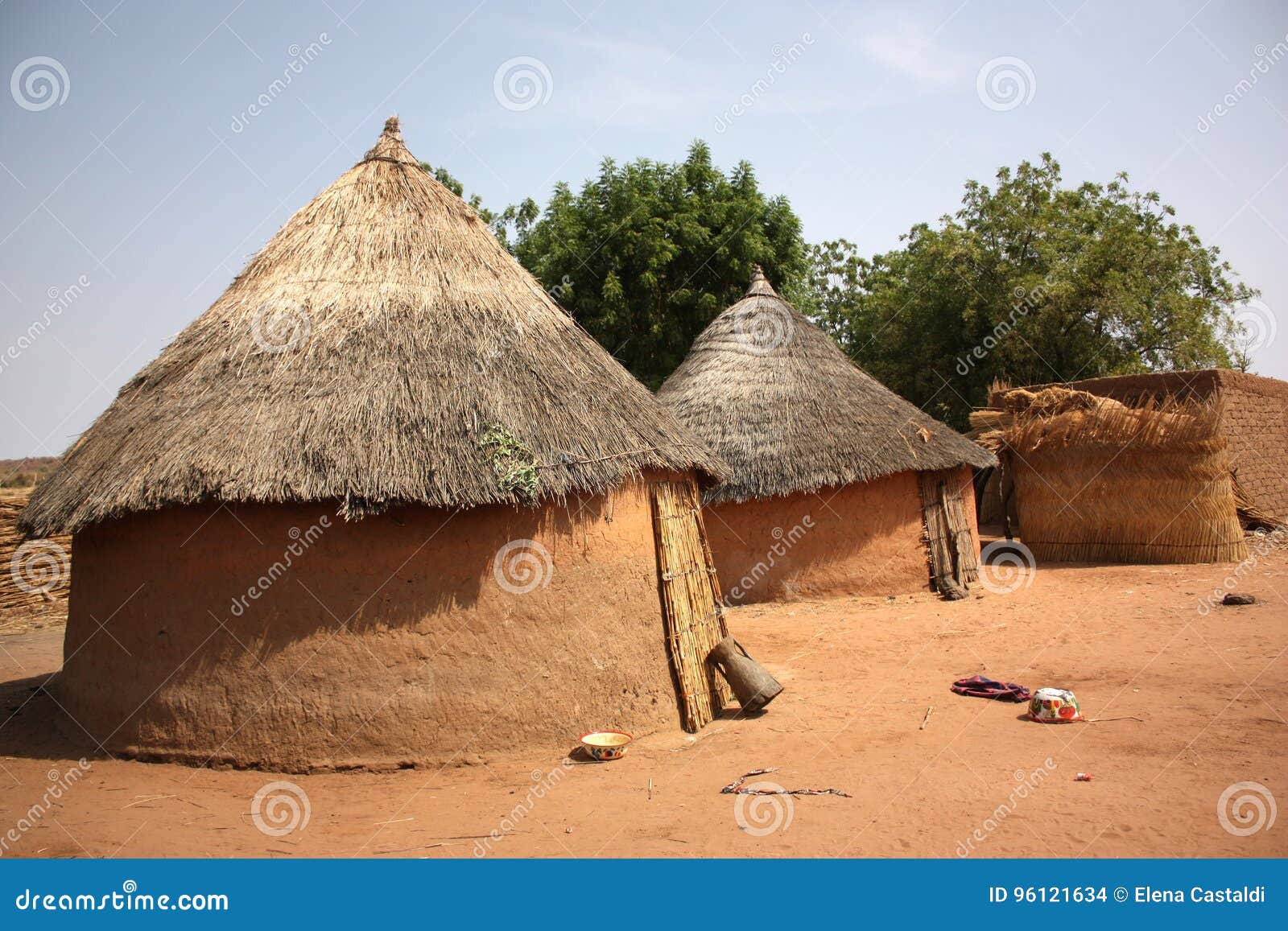 African village huts stock photo. Image of house, huts - 96121634