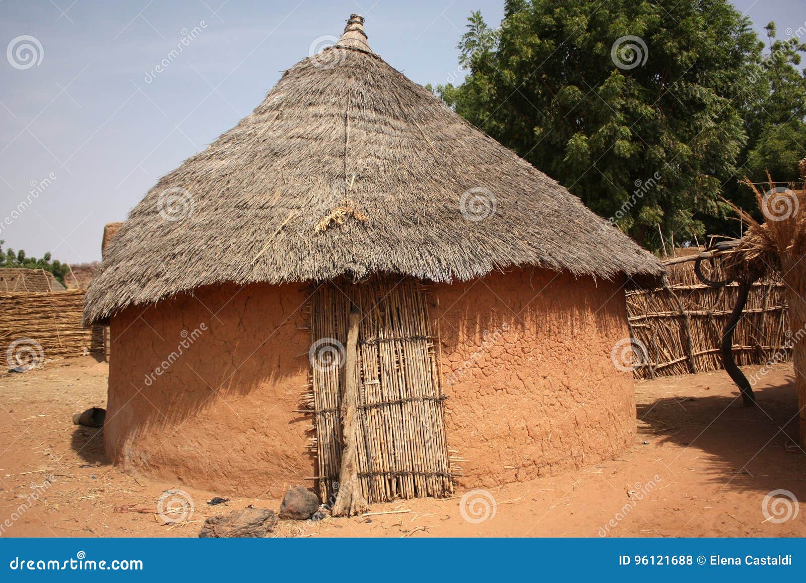 African village huts stock photo. Image of poor, friendly - 96121688