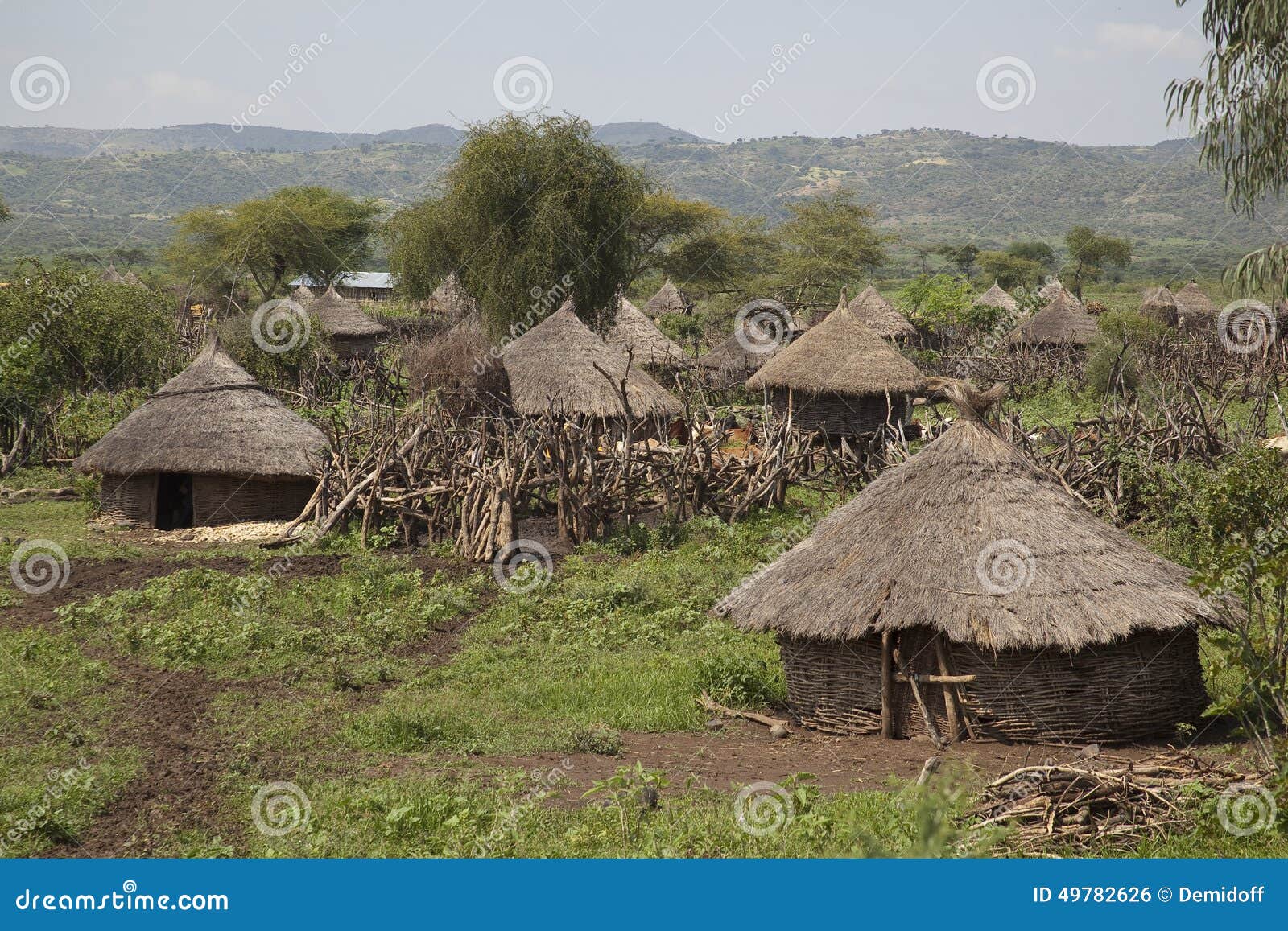 African village. stock photo. Image of rural, africa - 49782626