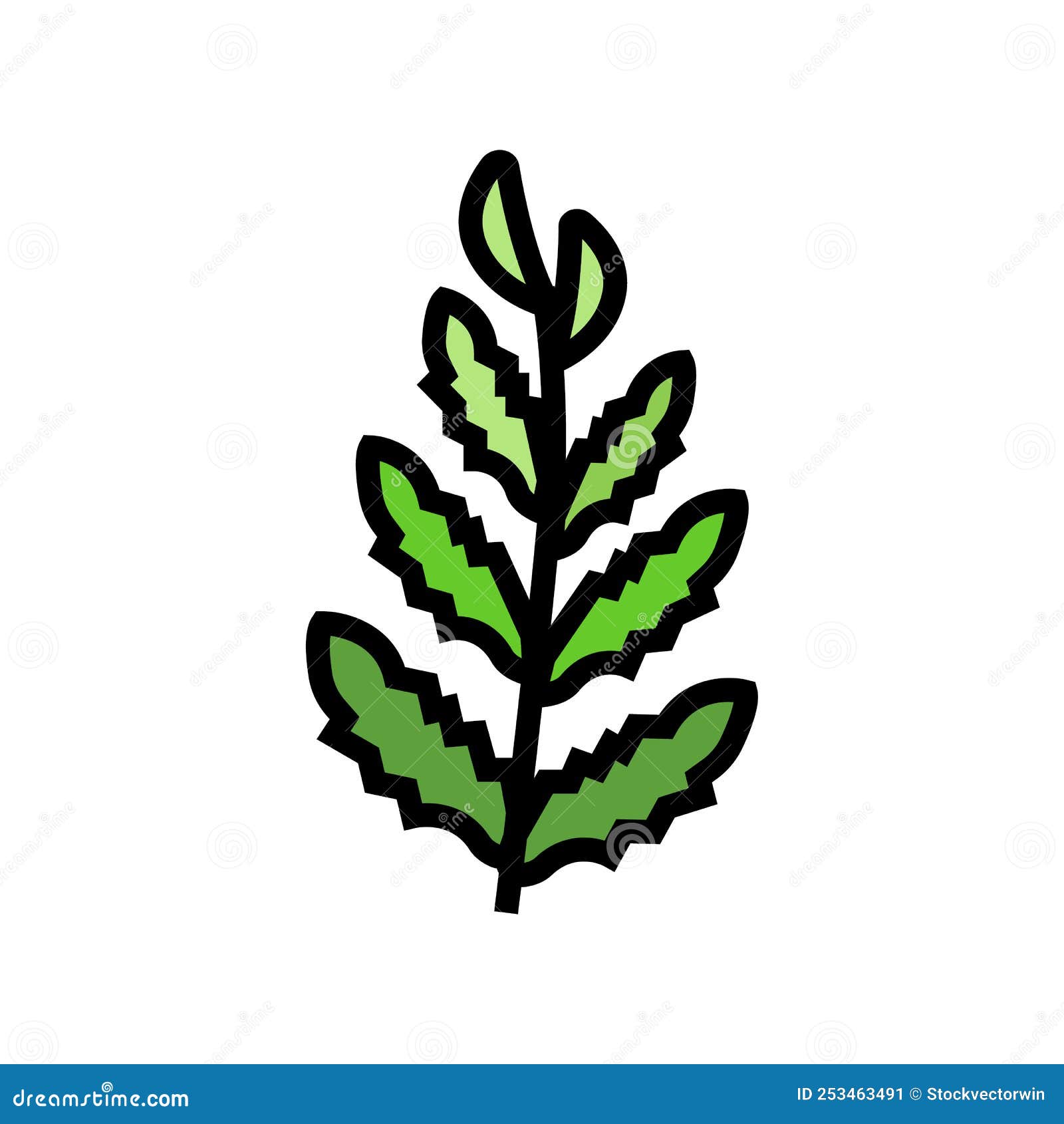 African Water Fern Color Icon Vector Illustration Stock Vector ... African Water Fern Color Icon Vector Illustration Stock Vector ...