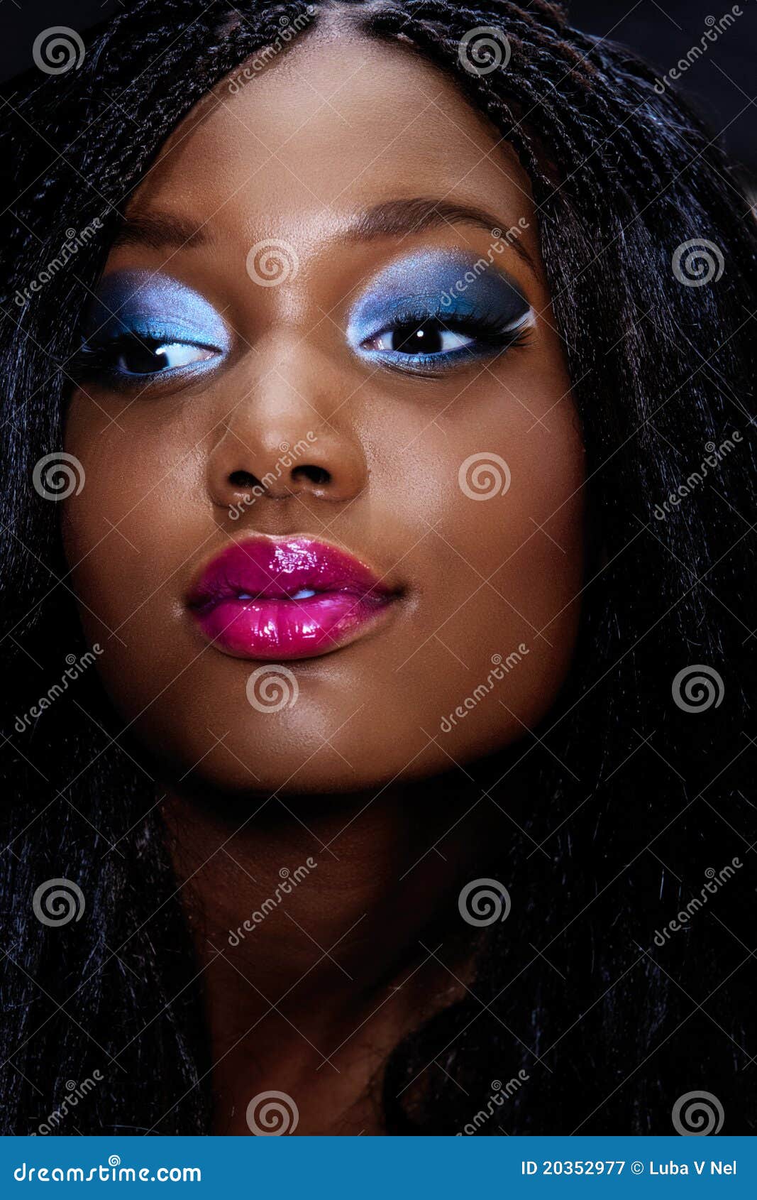 African Woman Beautiful Face Stock Image - Image of artistic, adult ...