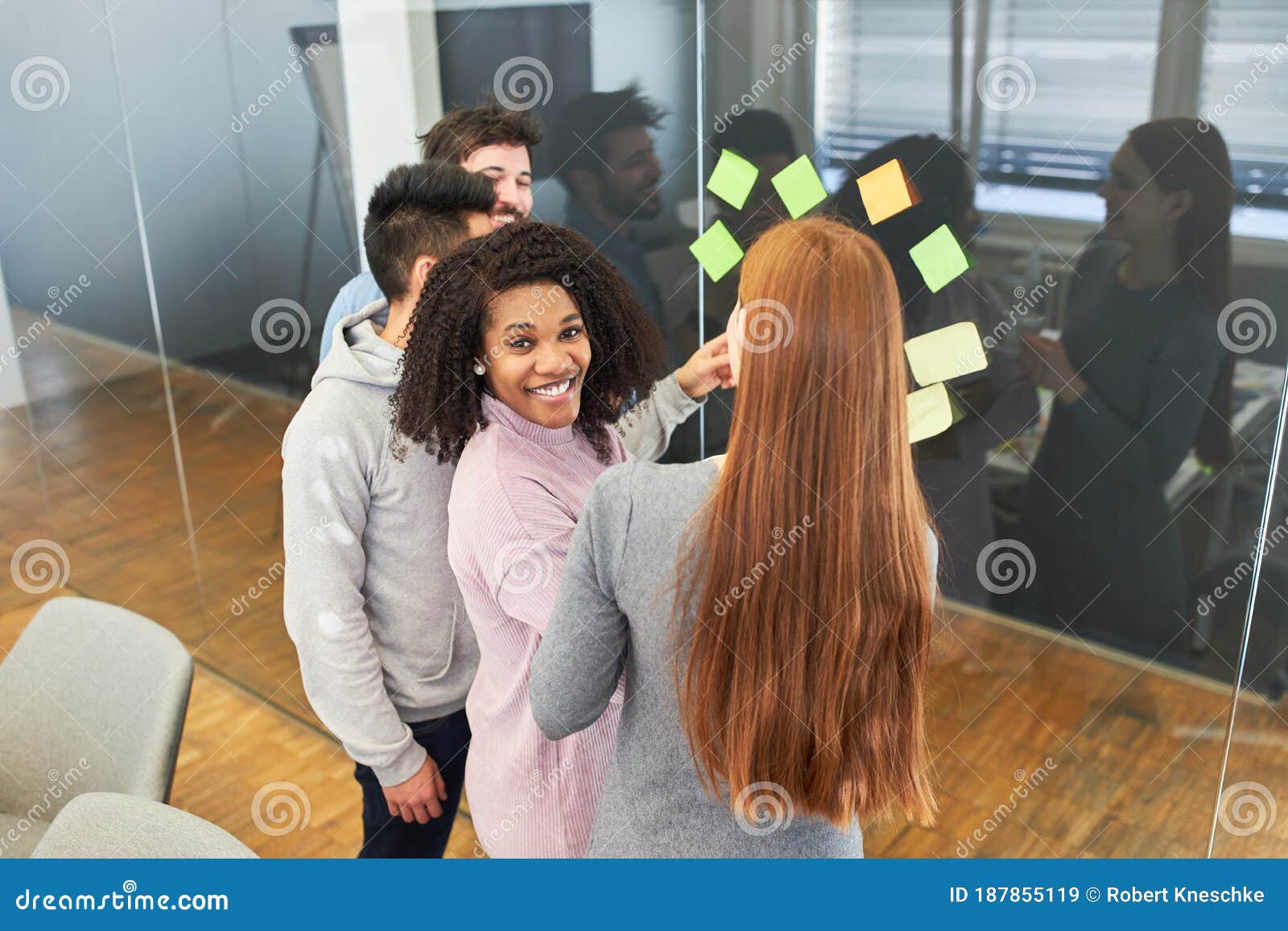 African Woman in a Brainstorming Workshop Stock Image - Image of group ...