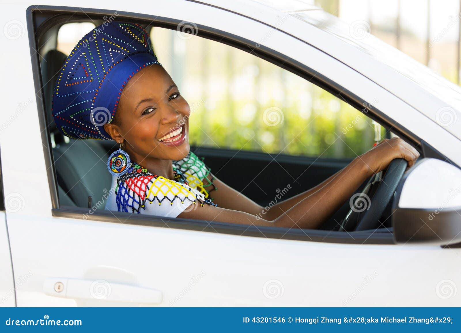 African woman driving car stock photo. Image of attractive - 43201546