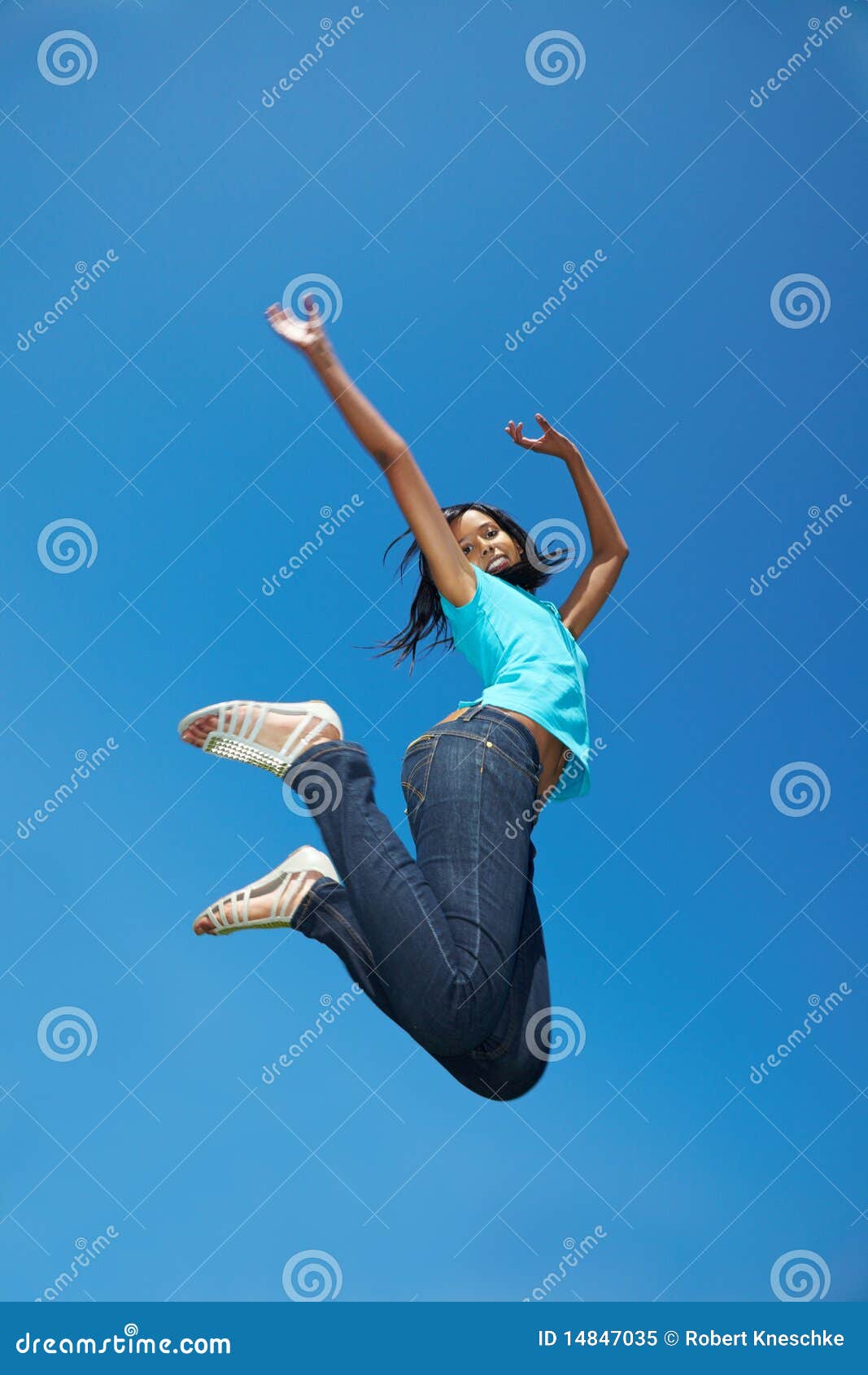African woman jumping high stock image. Image of confidence - 14847035