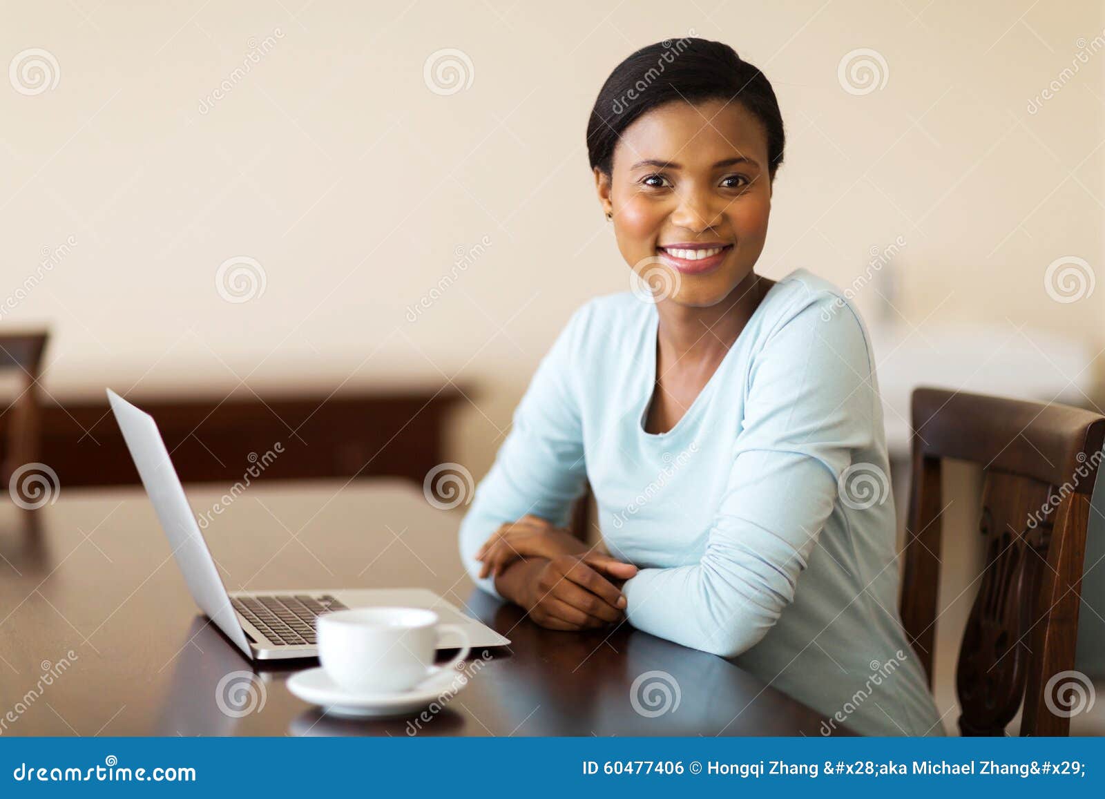 African woman laptop stock photo. Image of beautiful - 60477406